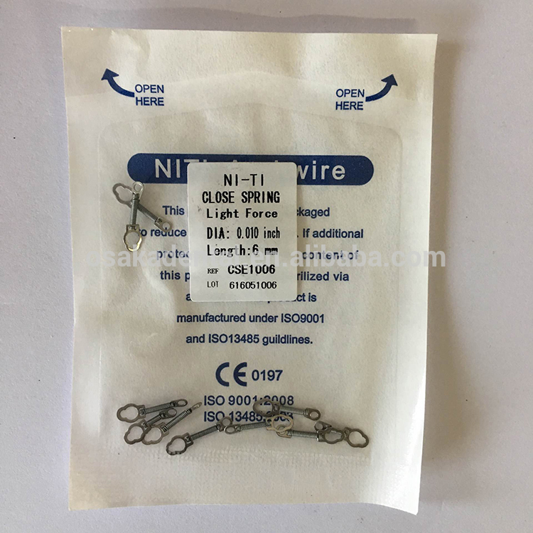 Dental Orthodontic Niti Coil Closed Spring for Orthodontic Products OSA ...