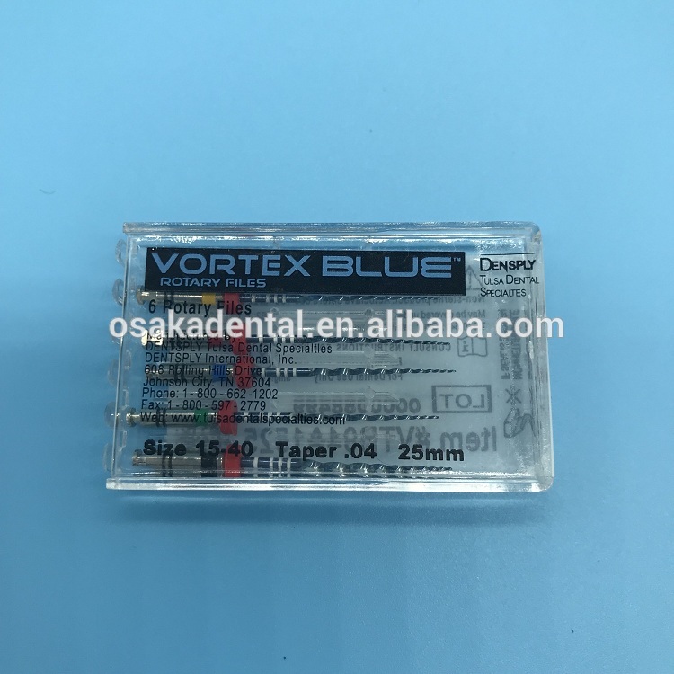 Dental supply manufacturer dental endo files Dentsply Vortex Blue ...