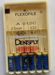 Stainless Steel Dentsply K Flexo Files root canal files/dental k files