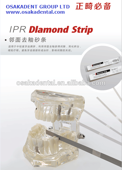 Dental Material IPR Diamond Strip for Othodontic Use