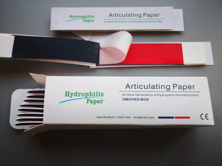 Dental Disposable Products Hydrophilic Paper Articulating Paper Blue ...