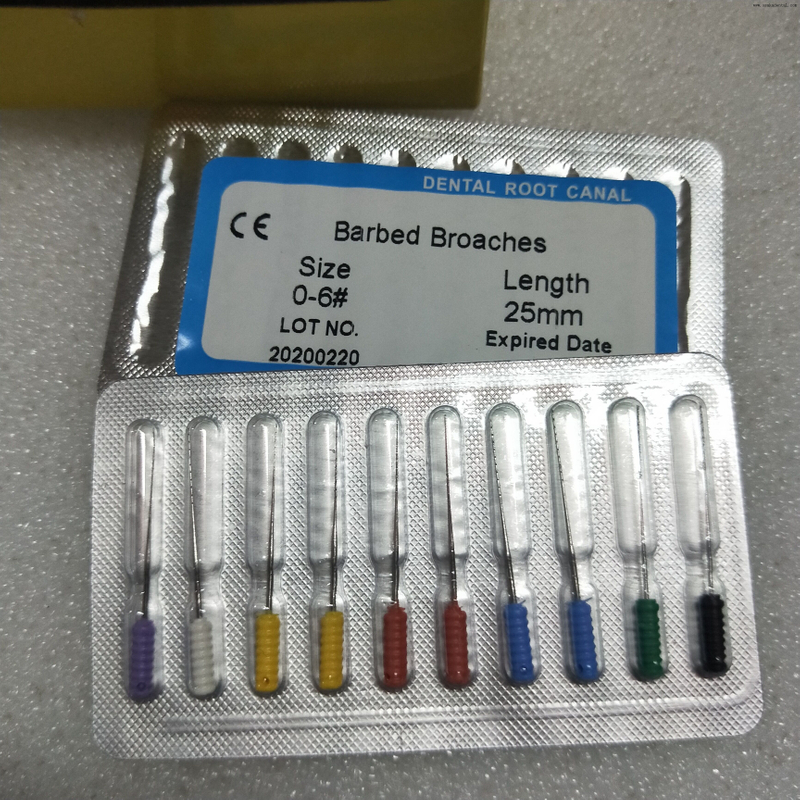 Dental Endodontic File Dental Barbed Broaches for Root Canal Cleaning - Buy Dental Endodontic ...
