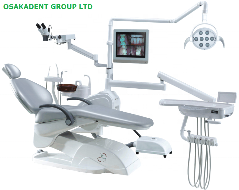 Complete Dental Chair with Microscope and Monitor Set and Luxurious Led ...